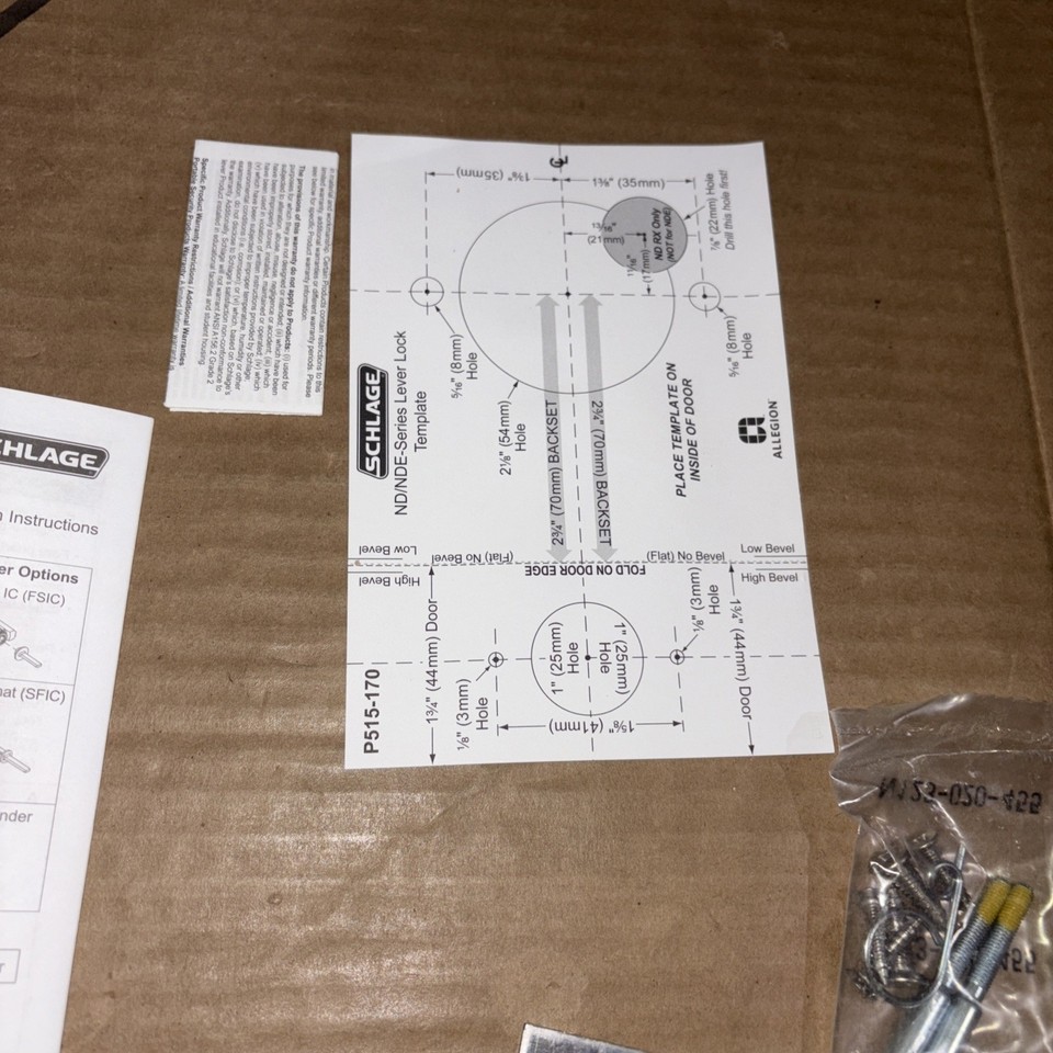 Brand New-Open Box-Schlage ND53BD SPA 626 IC Entrance Grade 1 ...