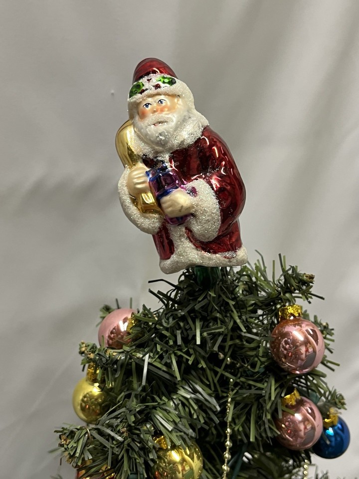 2004 Spode 24" Christmas Tree Teleflora with Santa Topper And Ornaments ...