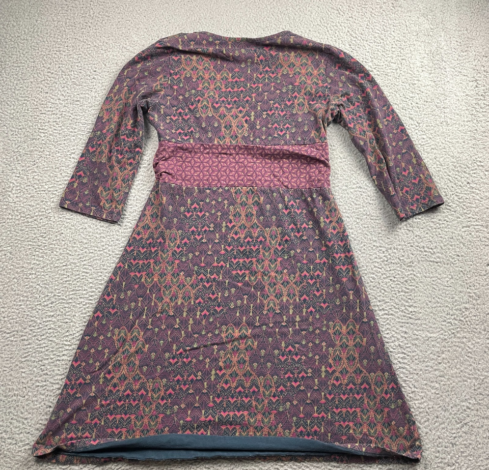 Patagonia Dress Women's Medium LS Knee Length Margot Faux Wrap | eBay