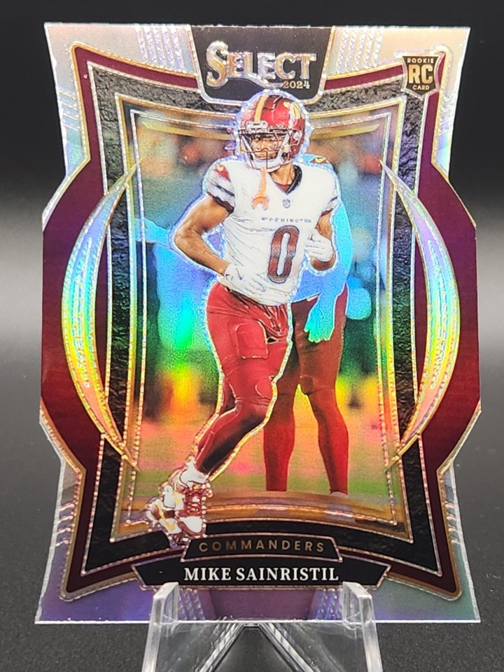 2024 Select Mike Sainristil Silver Prizm Die-Cut Concourse & Red/Blue ...