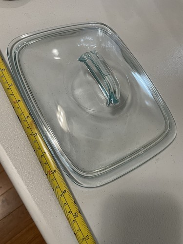 Pyrex C-624 Replacement Rectangle Glass Lid for C-024 Easy Grab 2 qt ...