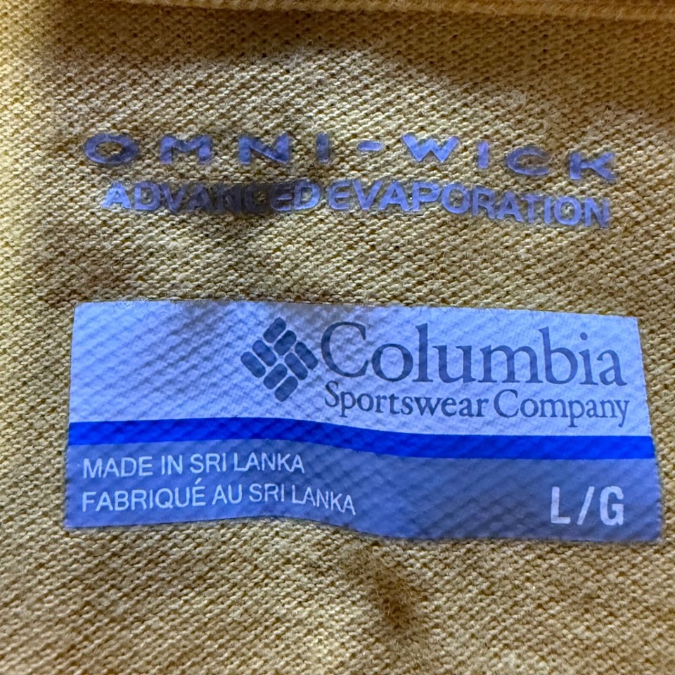 Columbia Omni-Wick Polo Shirt Moisture Wicking Athletic Golf Large | eBay