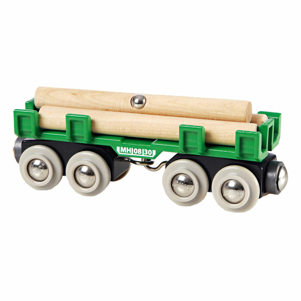 Brio Timber Wagon Lumber Car 4-Part Accessory for Wooden Railway Rail ...