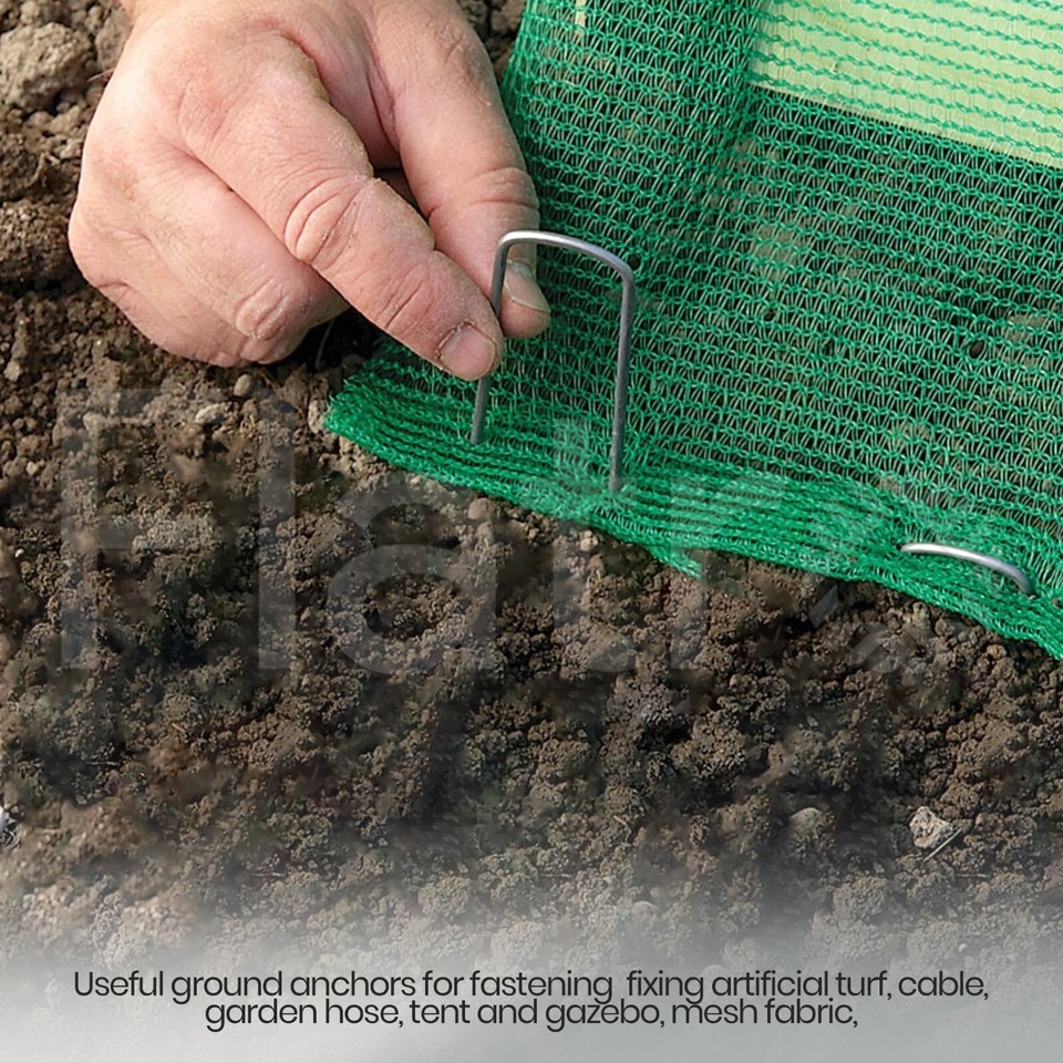 Turf Pin U Shaped Tent Pegs Galvanised Securing Ground Staple’s Garden ...