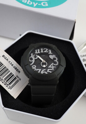 CASIO BABY-G Shock Resistant Ladies Resin Watch BGA-134-3BER Dark grey ...