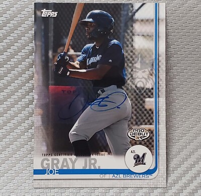 Joe Gray Jr Auto SP 📈 2019 Topps Pro Debut Prospect Autograph #140 ...