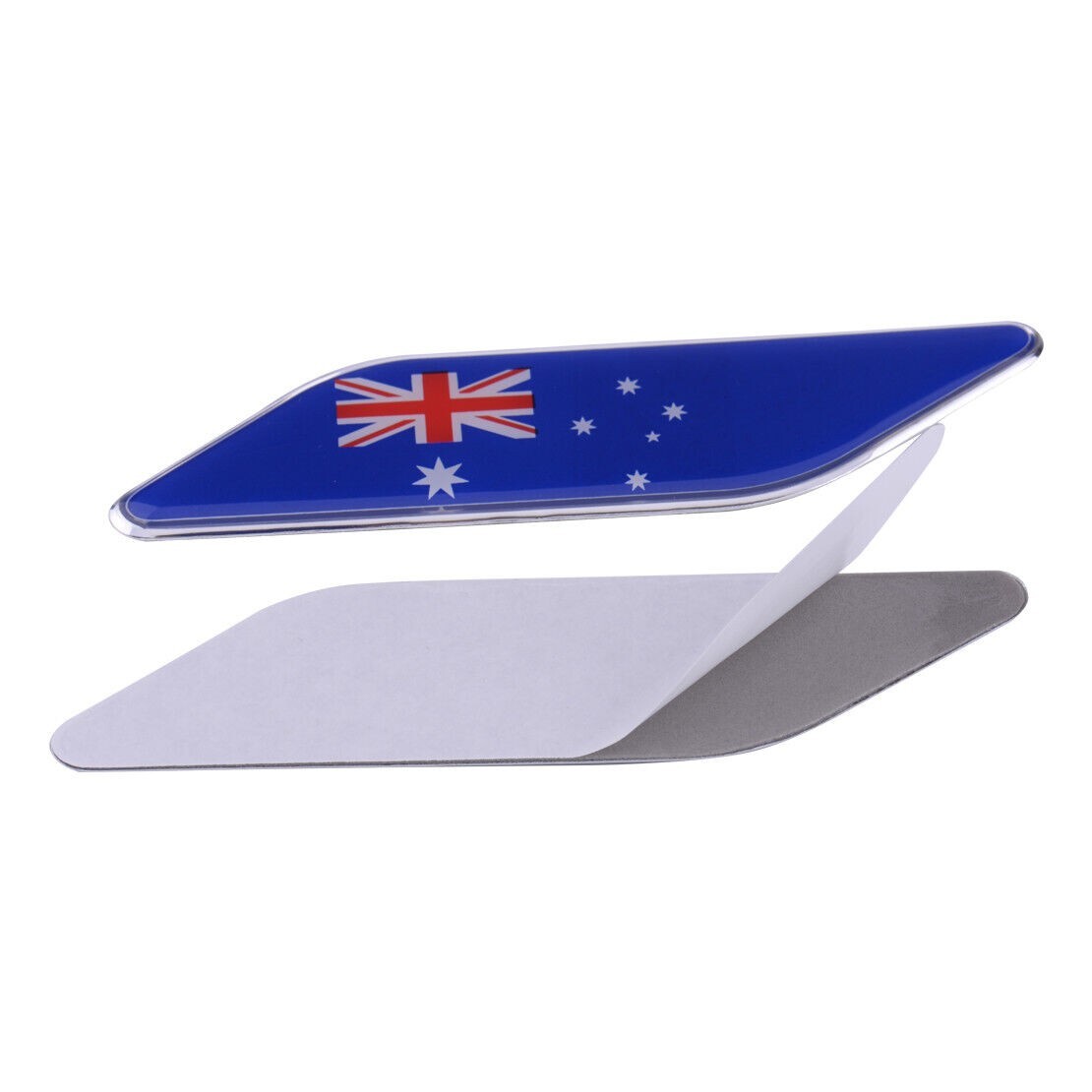 NEW 3D Flat Metal base AUSTRALIA Flag Car Sticker Square Decal Emblem ...