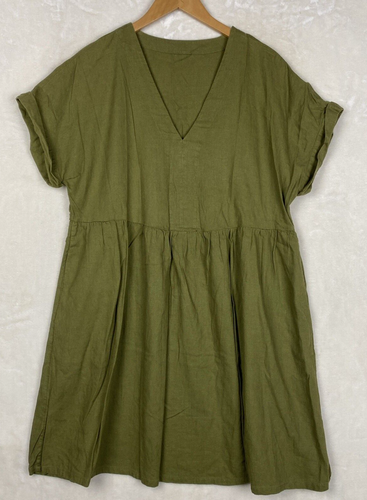 Universal Thread Dress Womens Large Linen Blend Relax Beachy Summer ...