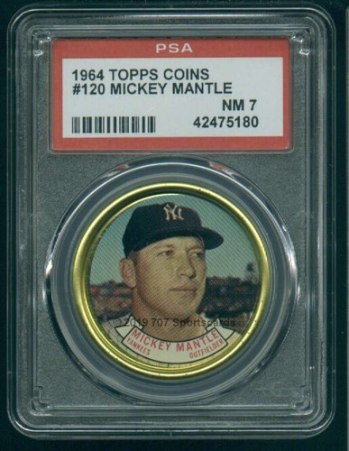 1964 Topps Coins #120 Mickey Mantle PSA 7 Yankees (5180) | eBay