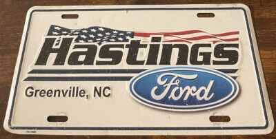 Hastings Ford Dealership Booster License Plate Greenville North ...