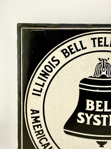 Antique Illinois Bell Telephone Company Porcelain Flange Phone Booth 2 ...
