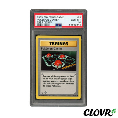 1999 Pokemon Base Set Trainer 85 Pokemon Center 1st Edition PSA 10 | eBay