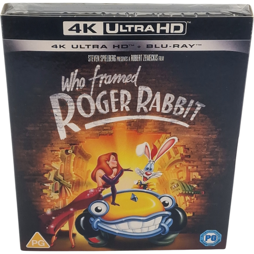 Who Framed Roger Rabbit 4K Ultra HD + Blu-ray + Case Disney Robert ...