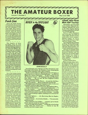 RARE May/June 1988 The Amateur Boxer Boxing Publication Featuring John Scully | eBay