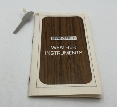 Vintage Weather Station Barometer Thermometer Springfield Instrument ...