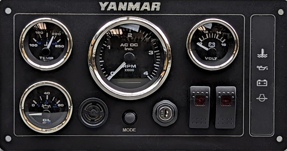 YANMAR -Premier (Four Gauge) INSTRUMENT PANEL | eBay