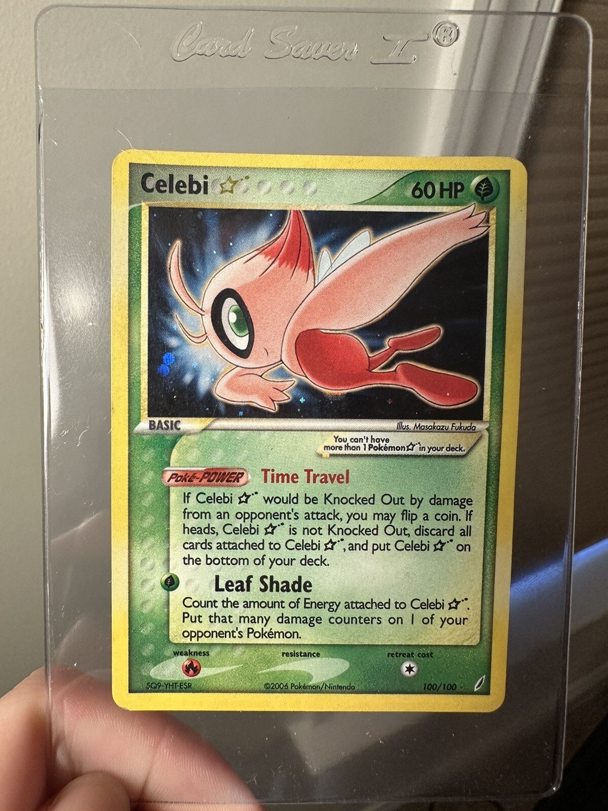 Pokémon TCG Celebi Star EX Crystal Guardians 100/100 Holo Shiny Holo ...