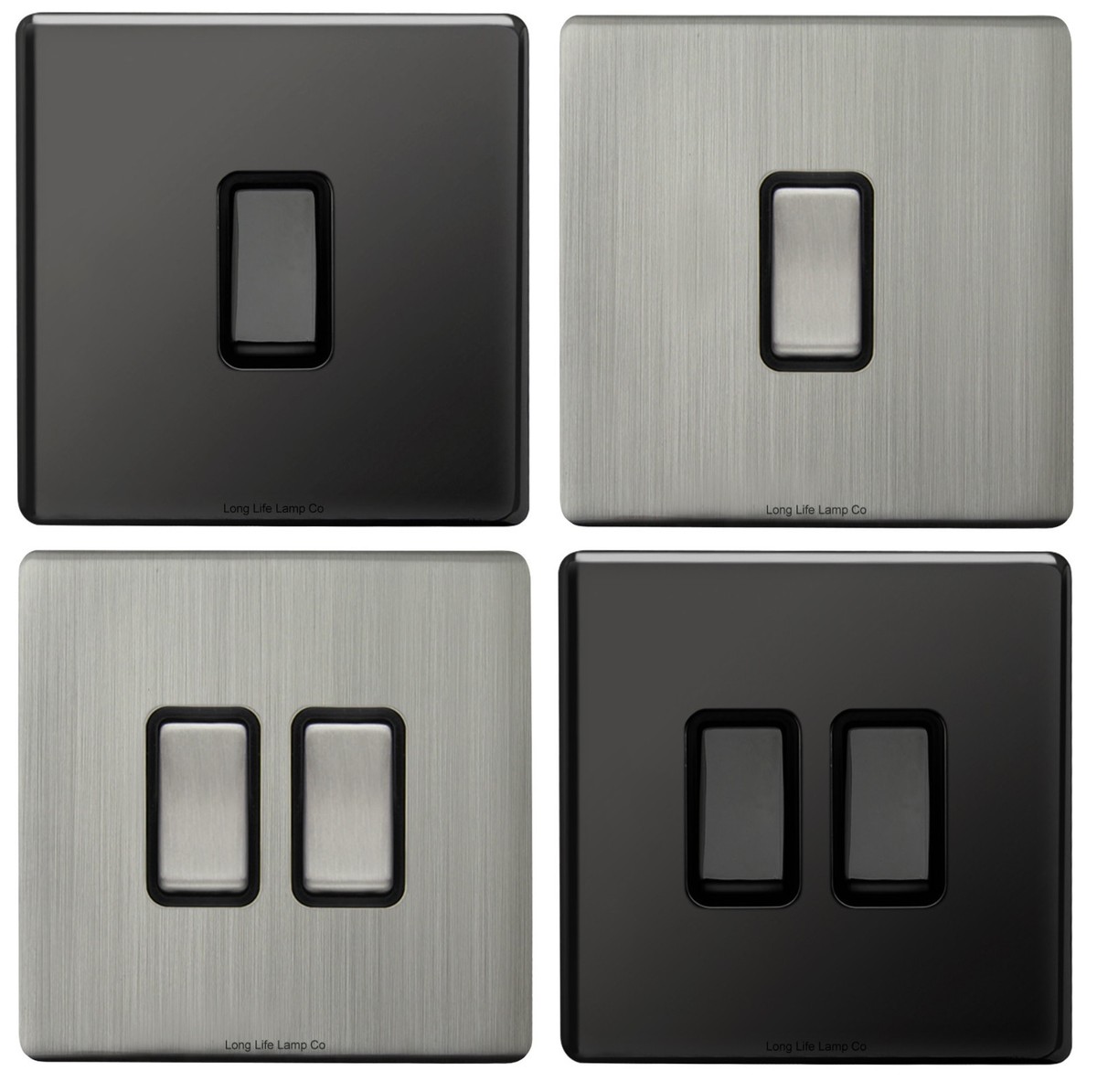 Light Switch Coloring Page BG Screwless Flat Plate Brushed Stainless