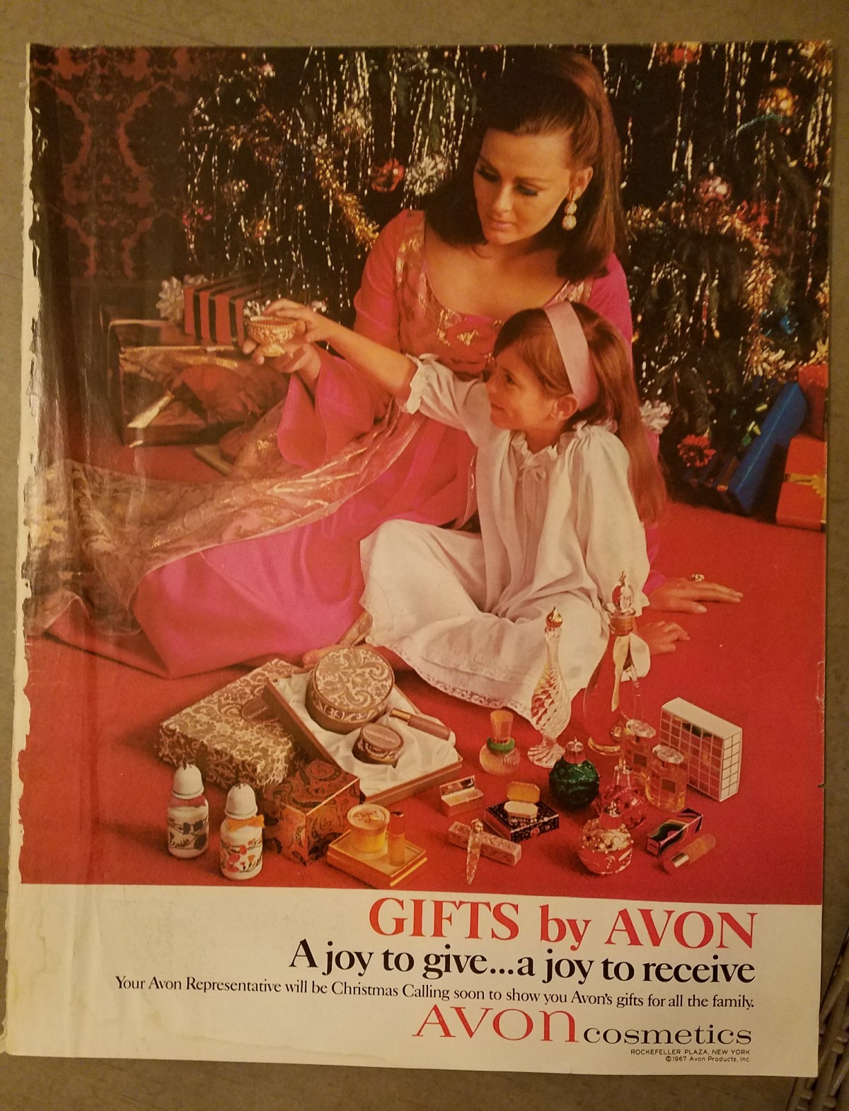 1967 gifts by Avon joy give receive cosmetics woman lingerie girl gown ...