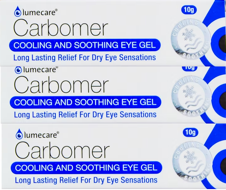 3 x Carbomer Lubricating Eye Gel 0.2% - 10g | eBay