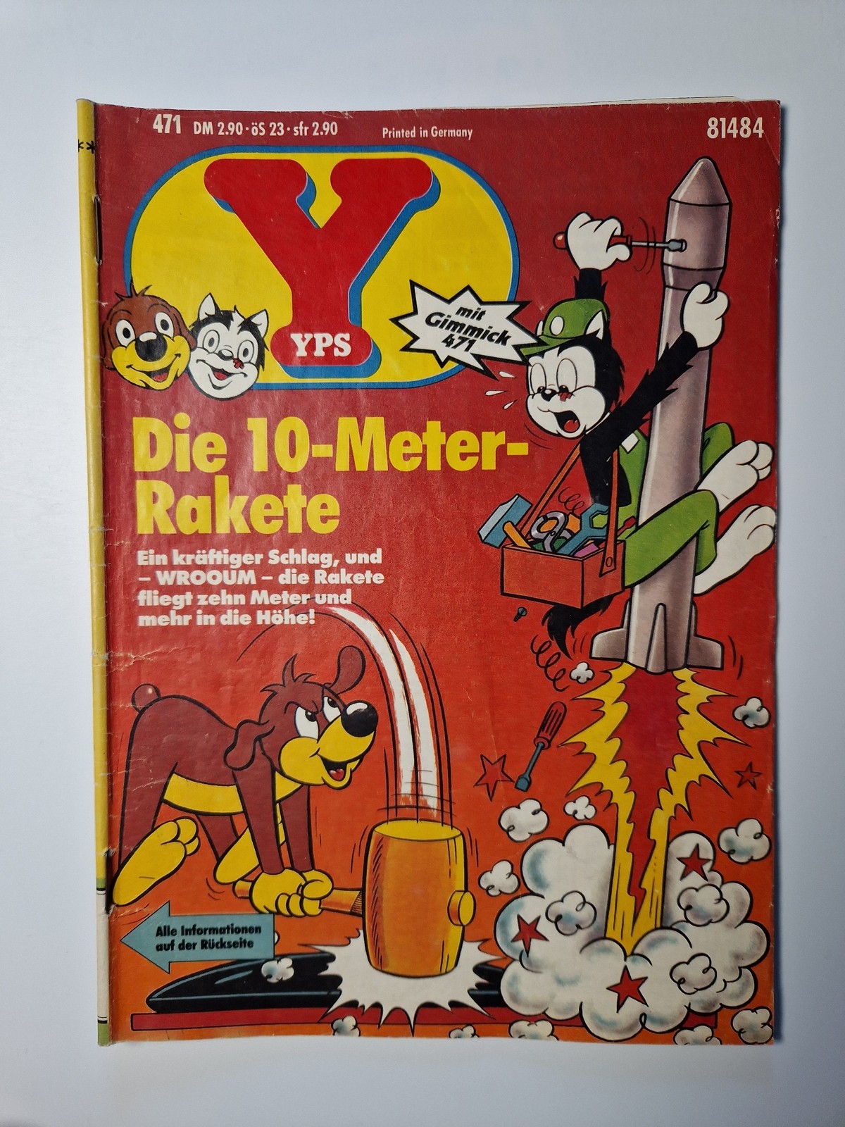 YPS Heft Nr.471 ohne Gimmick, mit Lucky Luke, Percy Pickwick, Pif und ...