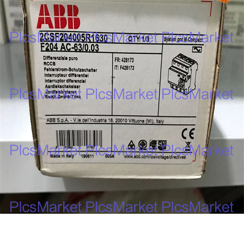 1PC New in Box ABB F204 AC-63/0.03 Residual Current Circuit Breaker | eBay