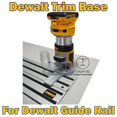 Dewalt DCW600 Compatible Trim Router Base for the Dewalt DWS5021 Rail ...
