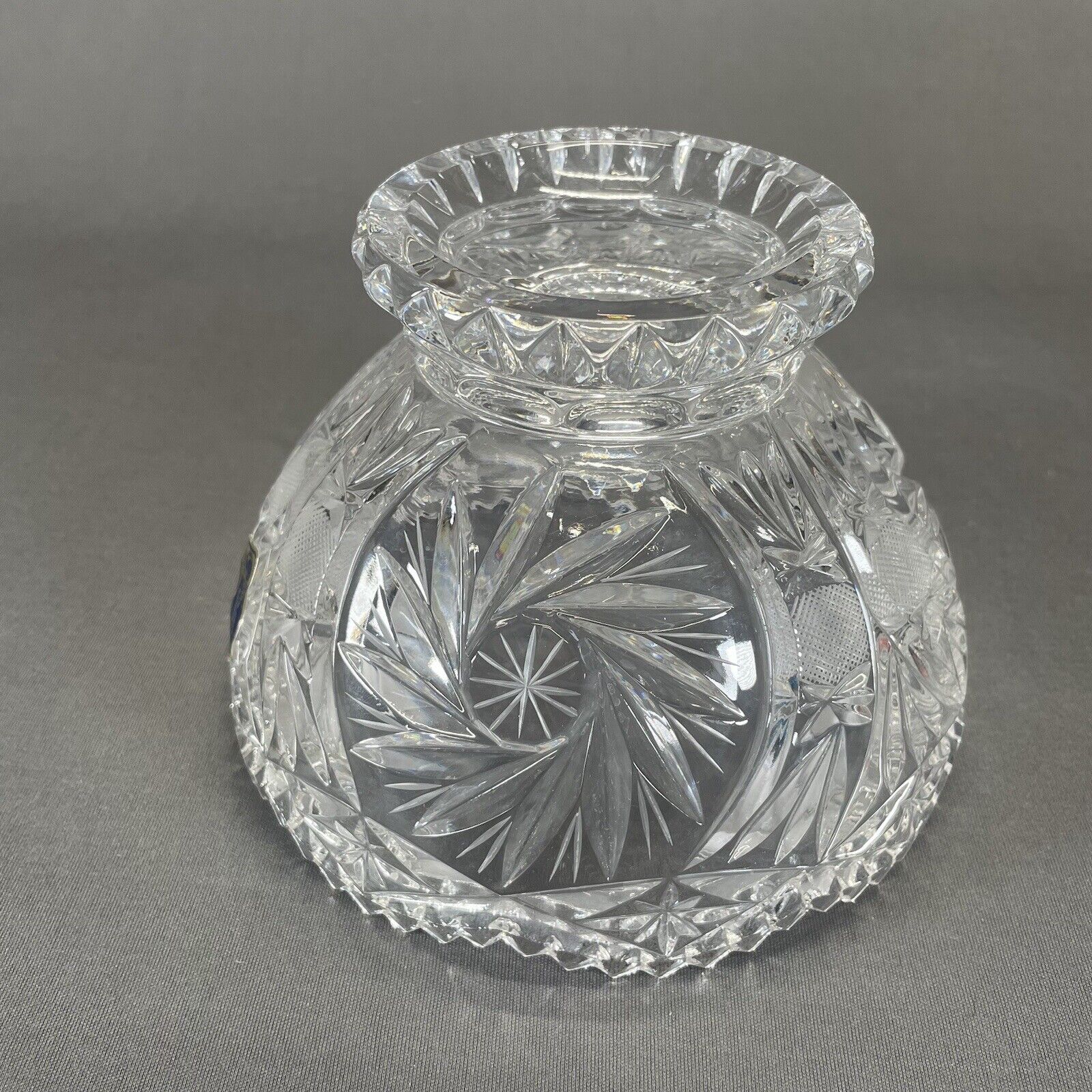 Fairfield Lead Crystal Footed Bowl 6 1/4" Collectors Crystal Galleries ...
