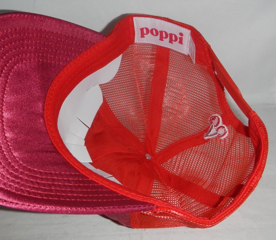 Poppi Sparkling Prebiotic Soda Cherry Logo Baseball Hat Cap | eBay