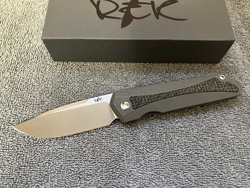 REK Knives Sparrow Black Burlap Micarta Inlays Vanax Steel | eBay