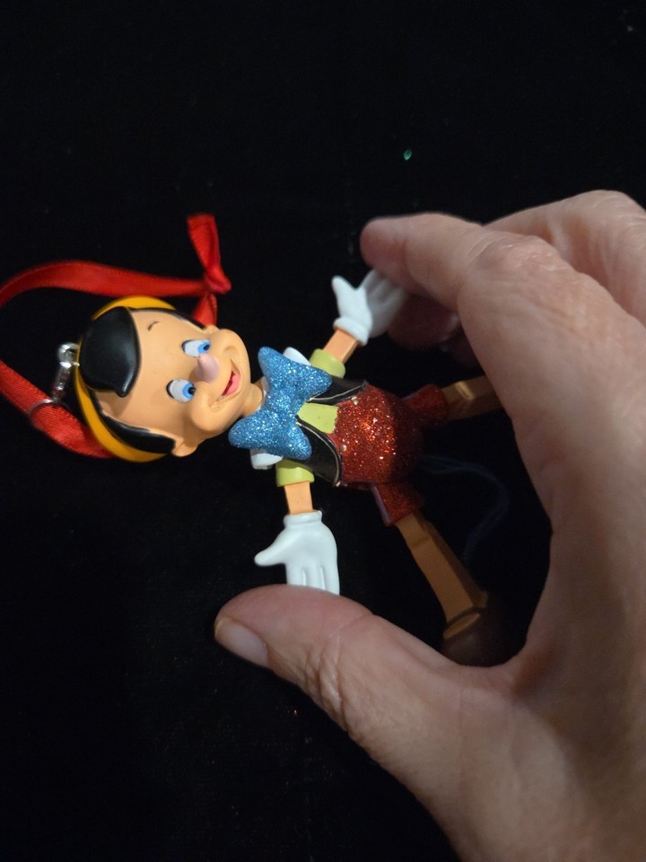 Disney Pinocchio Marionette Puppet Pull String Ornament | eBay