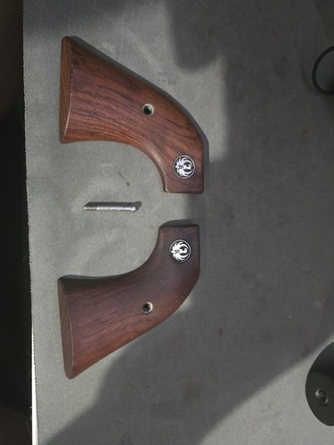 Factory Ruger Single Six Walnut Grip's W/ Screw. | eBay