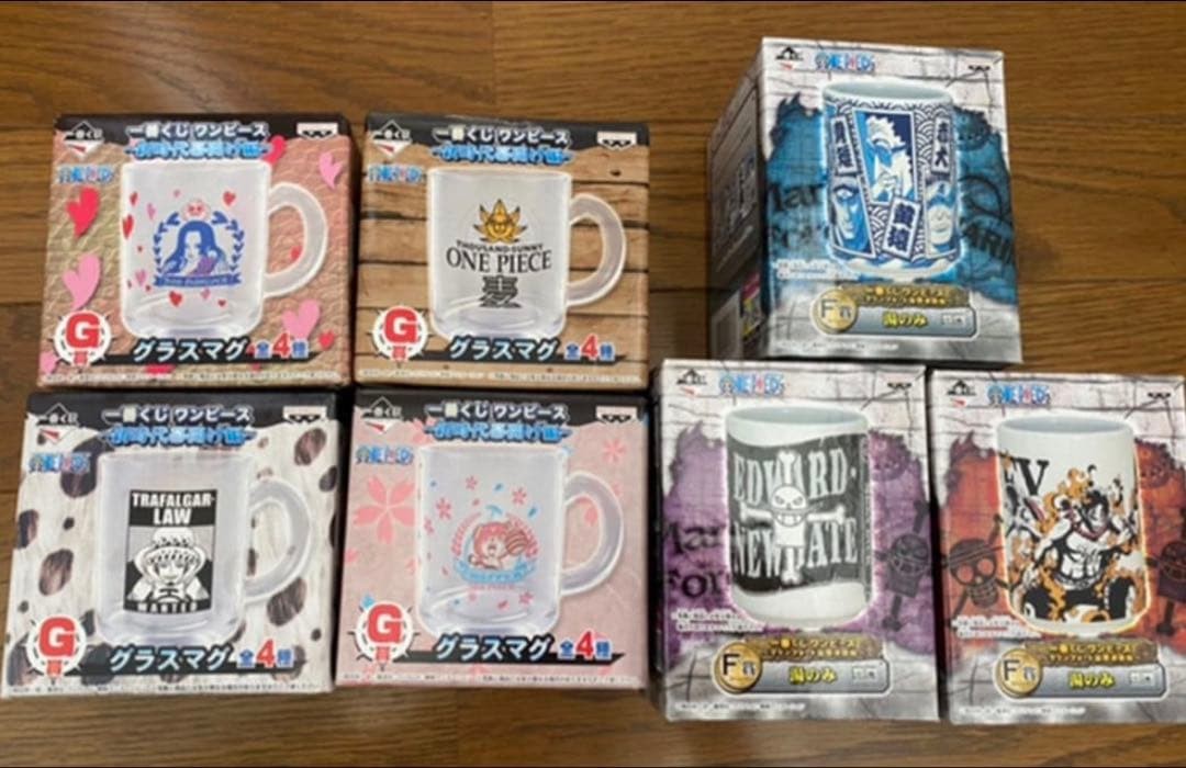 Ichibankuji One Piece Glass Mug Tea Cup 7 Set | eBay
