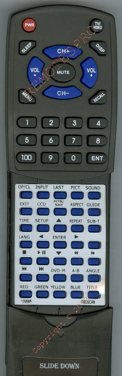 Replacement Remote for PROSCAN 40LC45S, 55LED55SA, 42LED55SA | eBay