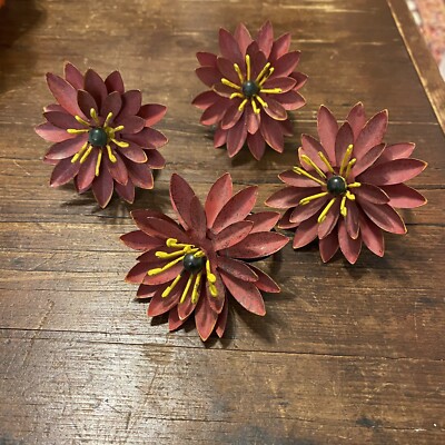 Thanksgiving Autumn Fall Floral Napkin Ring 2” Wide Metal | eBay