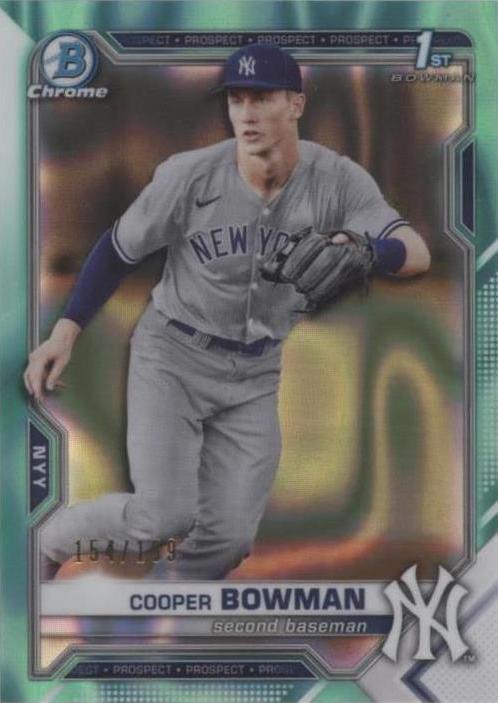 2021 Bowman Draft - Chrome Cooper Bowman #BDC-87 Aqua Lava Refractor ...