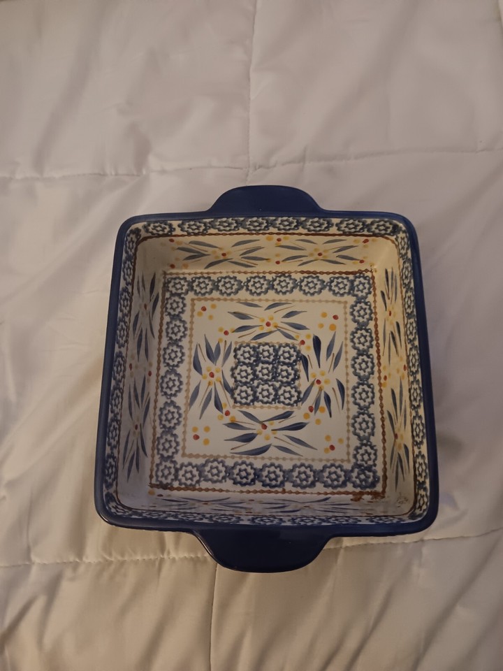 TEMPTATIONS "Old World Blue" Baking Dish | eBay