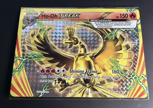 JUMBO Ho-Oh BREAK XY154 Black Star Promo Ultra Rare Holo Pokémon ...