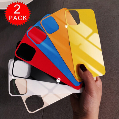 2Pack Tempered Glass Back Rear Screen Protector for iPhone 13 14 15 16 ...
