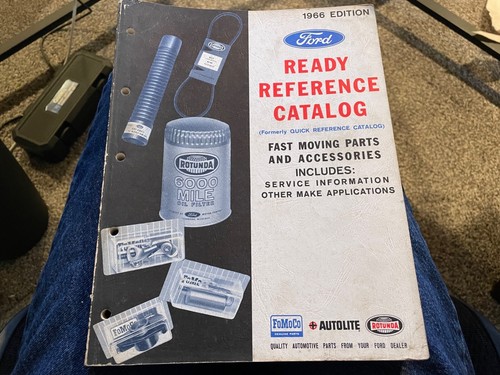 1955-1966 Ford Quick Reference parts catalog manual truck car Fairlane ...
