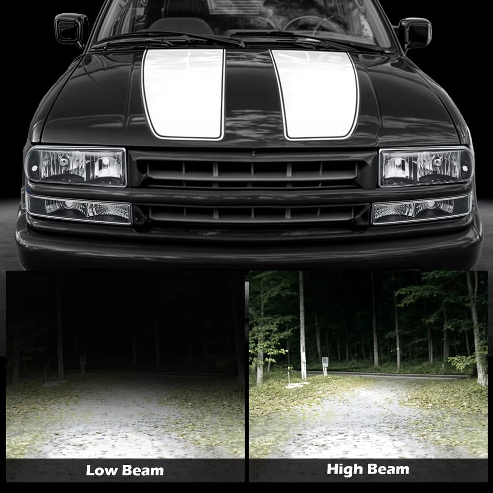 Black Clear Corner Headlights For 1998-2005 CHEVY S10/BLAZER Bumper ...