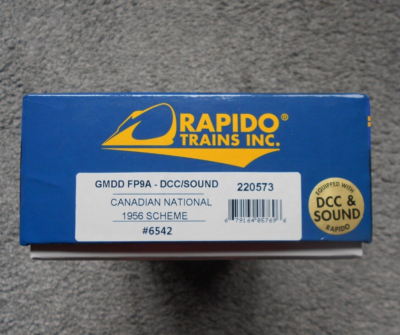 RAPIDO FP9A Diesel Engine HO Gauge Canadian National #6542 NIB | eBay