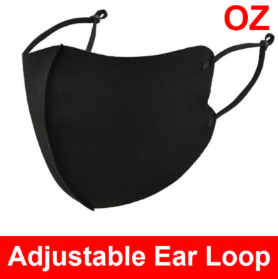 Adjustable Ear Loop Washable Unisex Face Mask Masks Protective Reusable ...