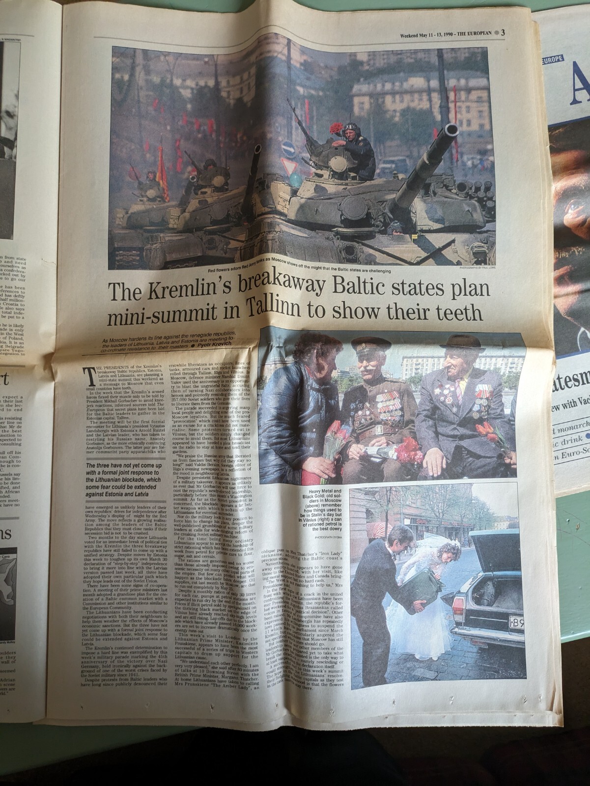 The European, newspaper, 1990 First issue complete, EU before Brexit ...