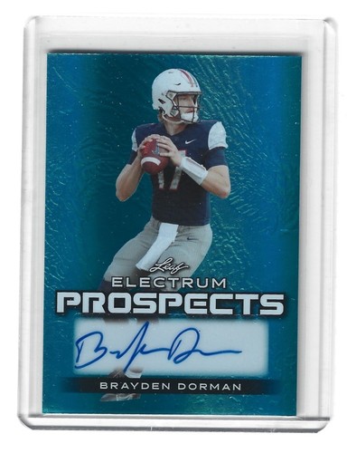 2024 Leaf Electrum Football Brayden Dorman Prospects Auto PA-BD2 ...