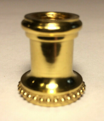 New Turned Brass Neck Lamp Part, Burnished & Lacquered 1/8F Tap, 7/8 ...