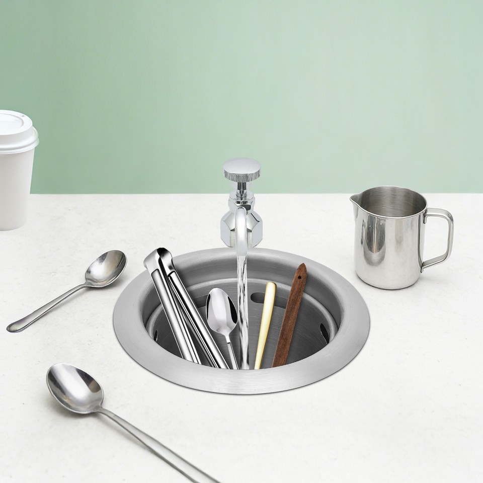 Dipper Well Faucet & Bowl Set, Coffee Shop Bar Counter Sink Faucet ...
