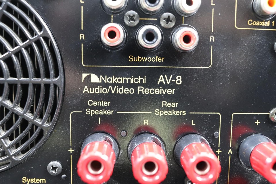 Nakamichi AV-8 Audio Video Receiver Pre Outs Amp Preamp No Remote | eBay