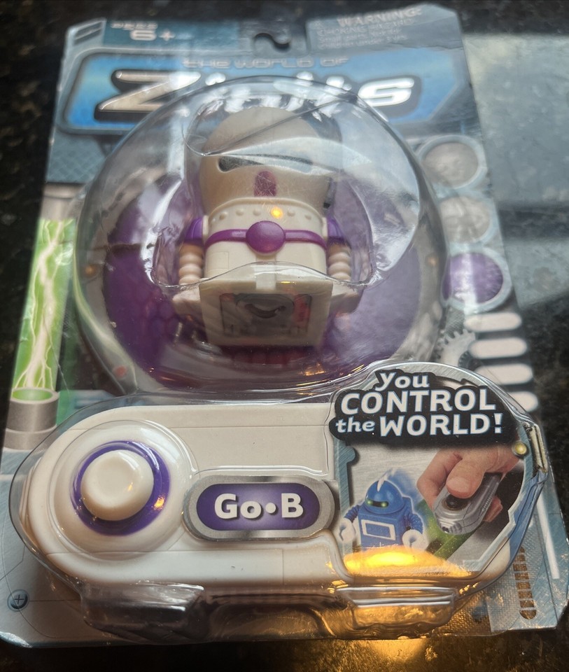 ZIBITS Mini R/C Robot Purple/White "GO-B" By Senario 708876304375| eBay