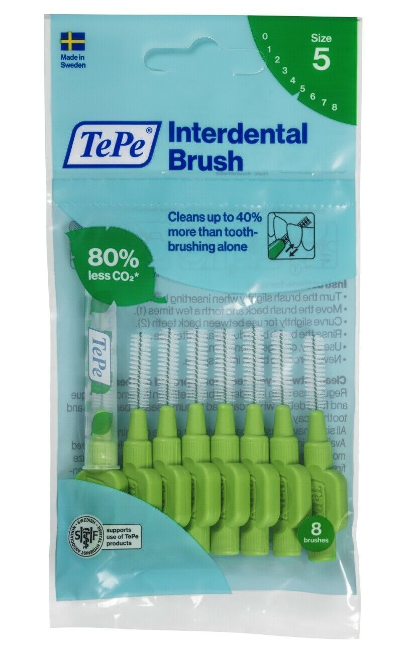 TePe Interdental Brush 8 Pack - Various Sizes & Quantity Upto 40% ...